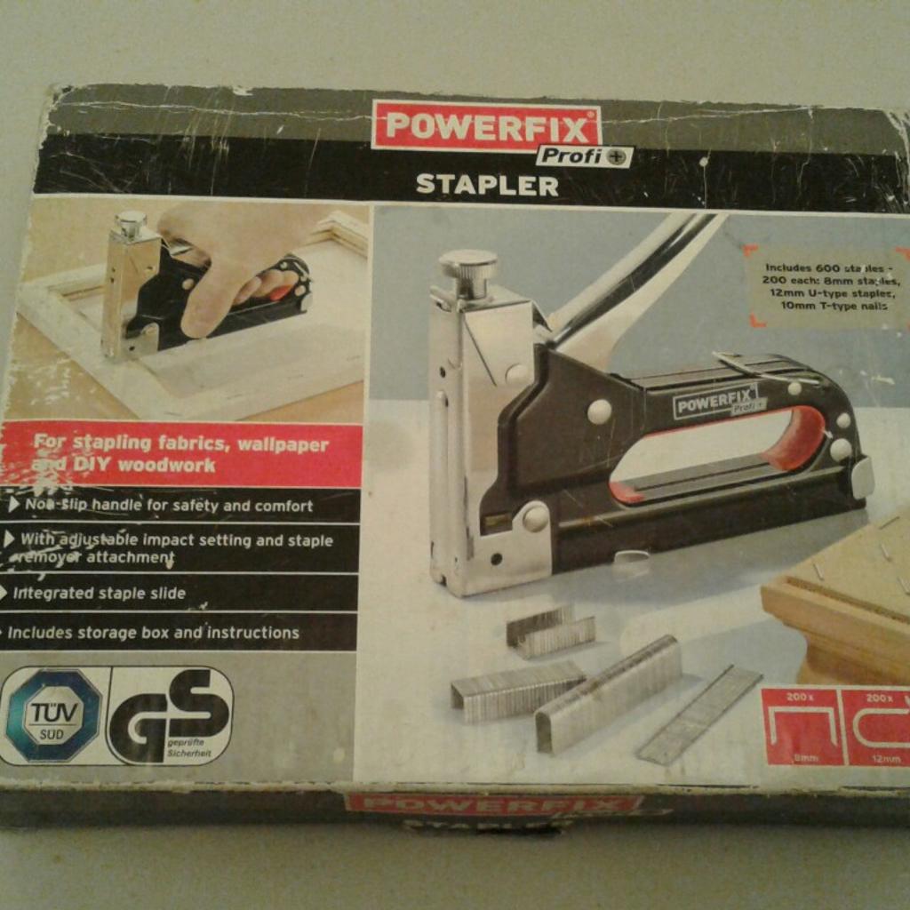 PowerFix-Profi-Stapler For D.I.Y/Fabrics Etc. in SE7 Greenwich for £7. ...