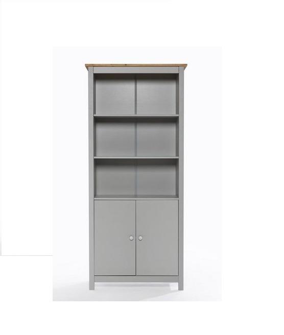 Tall Grey Display Unit Bookcase Solid Pine in M350BN Failsworth for £79 ...