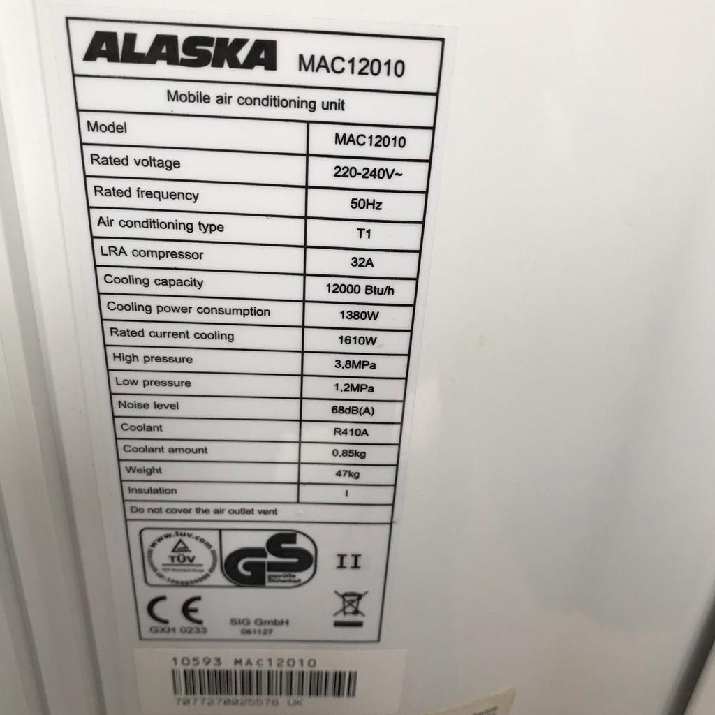 Alaska mac12010 air conditioning unit in LE2 Blaby für 215,00 £ zum ...