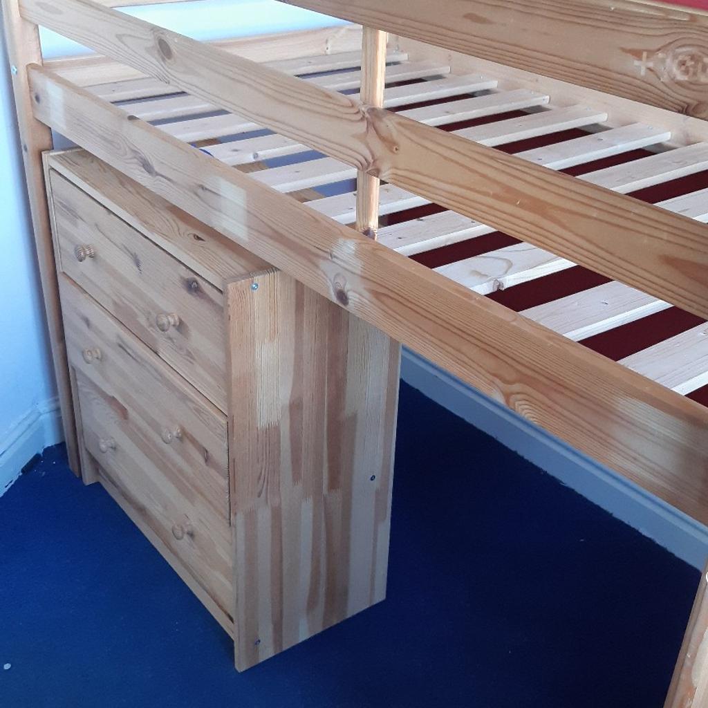mid sleeper bed and draw in WA5 Penketh for £50.00 for sale | Shpock