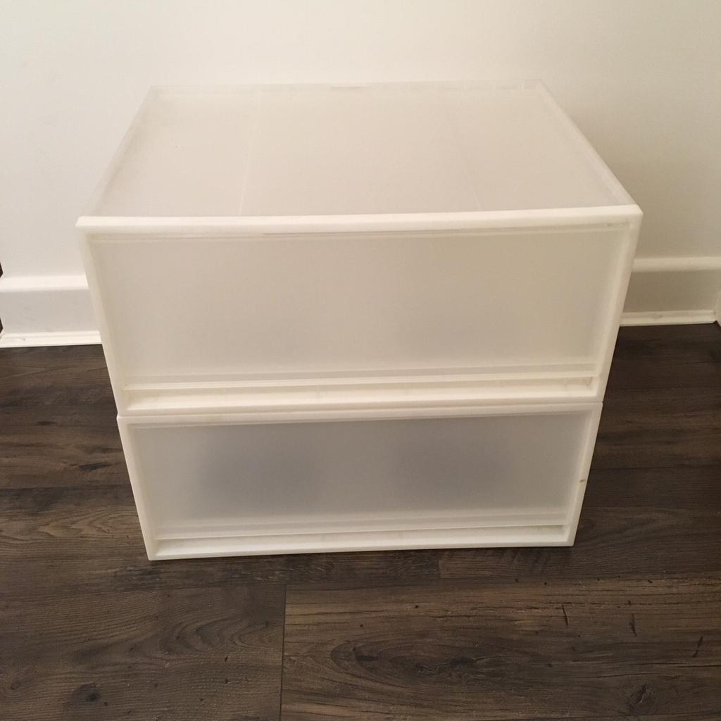 Muji drawers - Two large stackable containers in E3 London für £ 10,00 ...