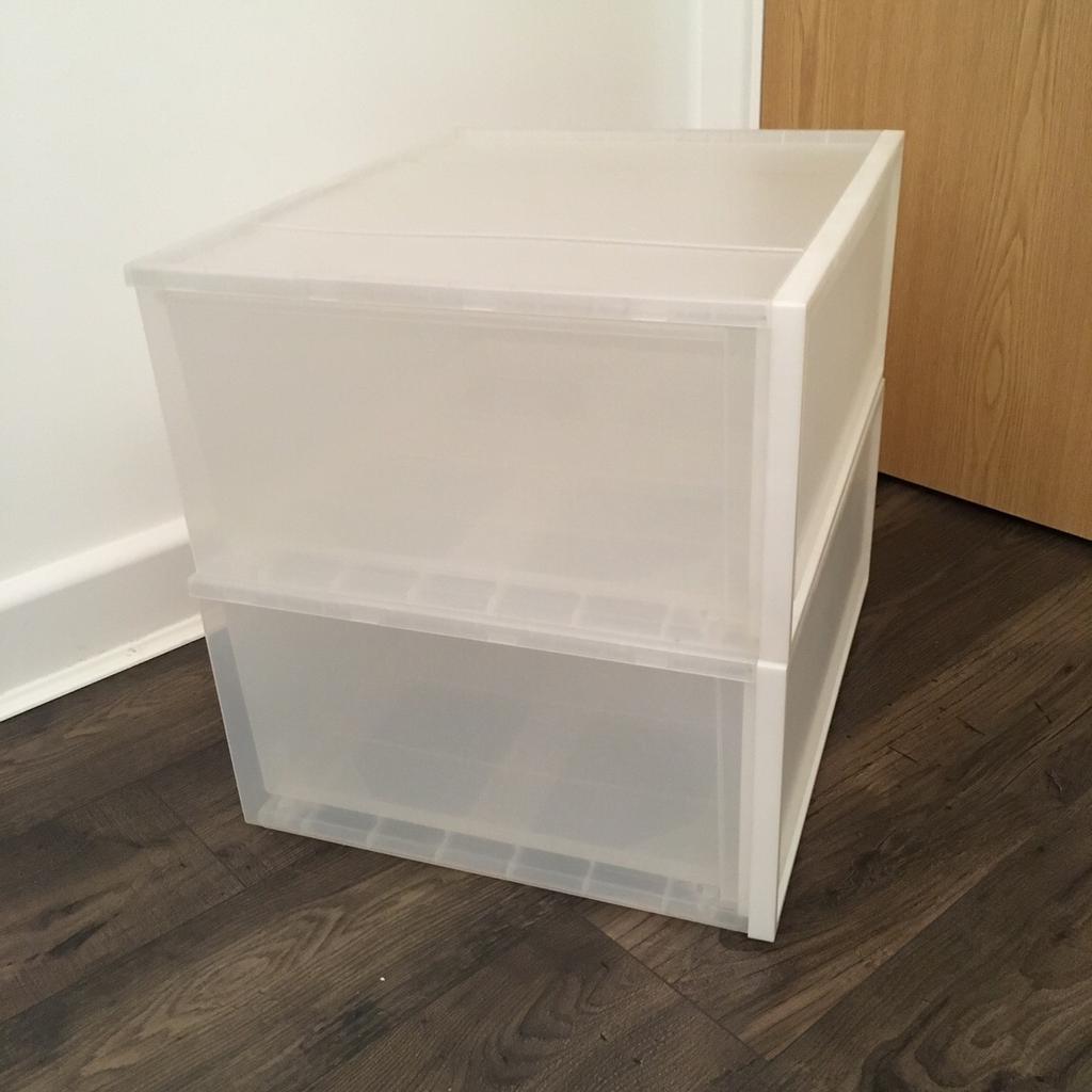 Muji drawers - Two large stackable containers in E3 London für £ 10,00 ...