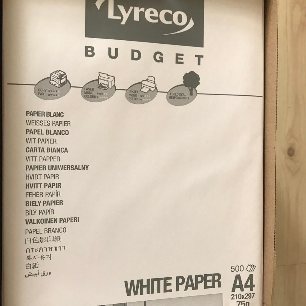 lyreco white paper A4 size in HA4 Hillingdon for £7.00 for sale | Shpock