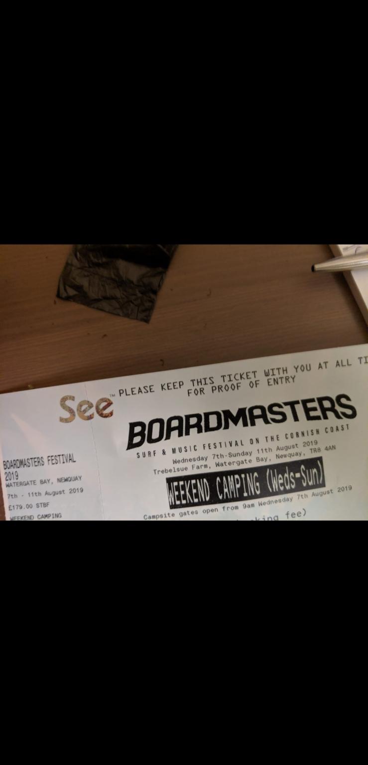 boardmasters festival ticket in M33 Manchester für 150,00 £ zum Verkauf ...