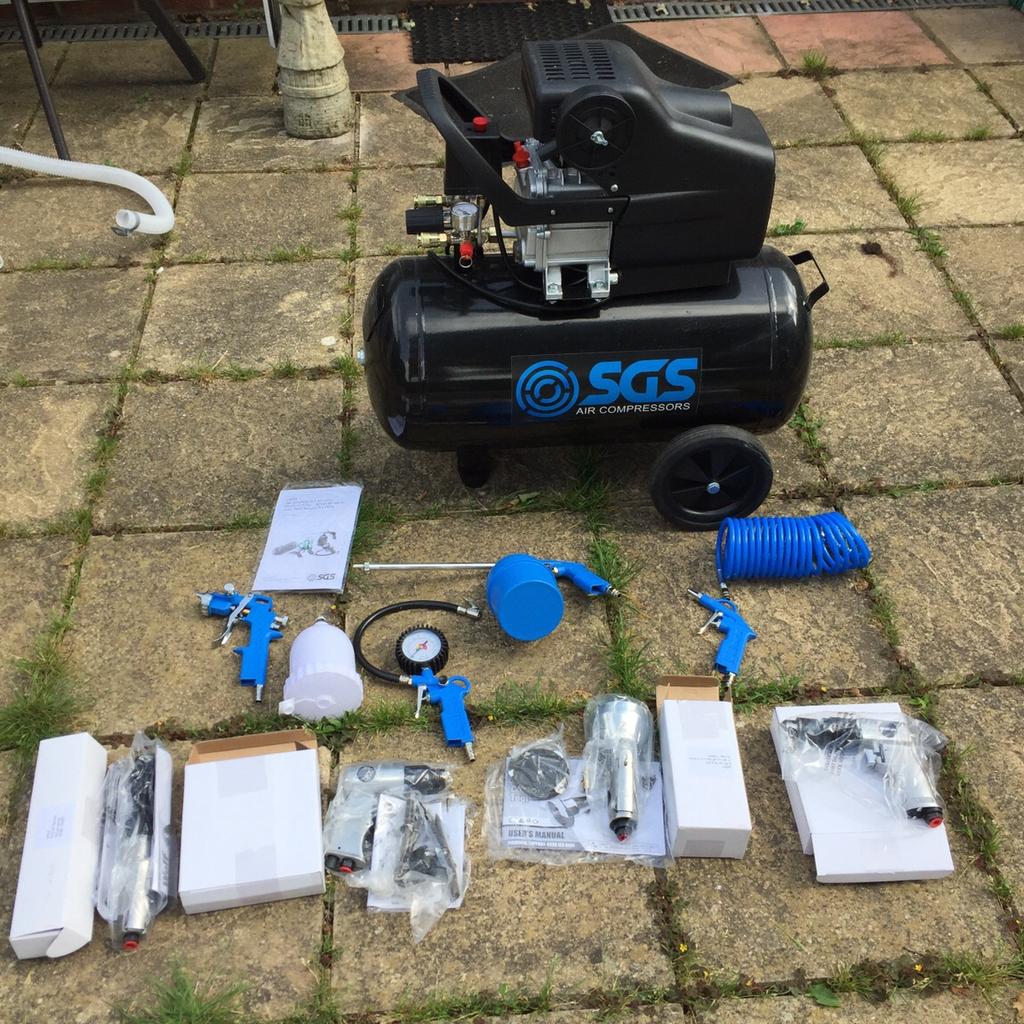 SGS 50L Air Compressor and tools in Havant für 150,00 £ zum Verkauf ...