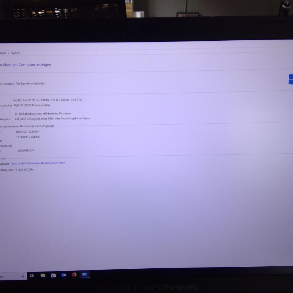 Asus ROG GL753V - 17 Zoll Gaming Notebook in 97816 Lohr am Main for € ...