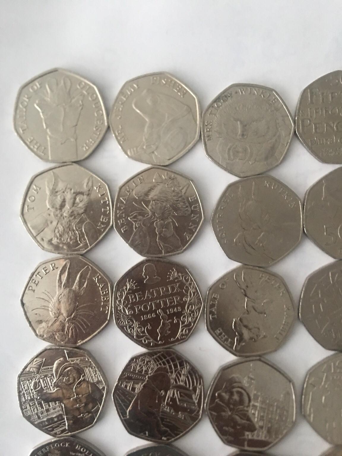 50p & £2 pound coins Paddington Peter rabbit in FY4 Moss für gratis zum ...