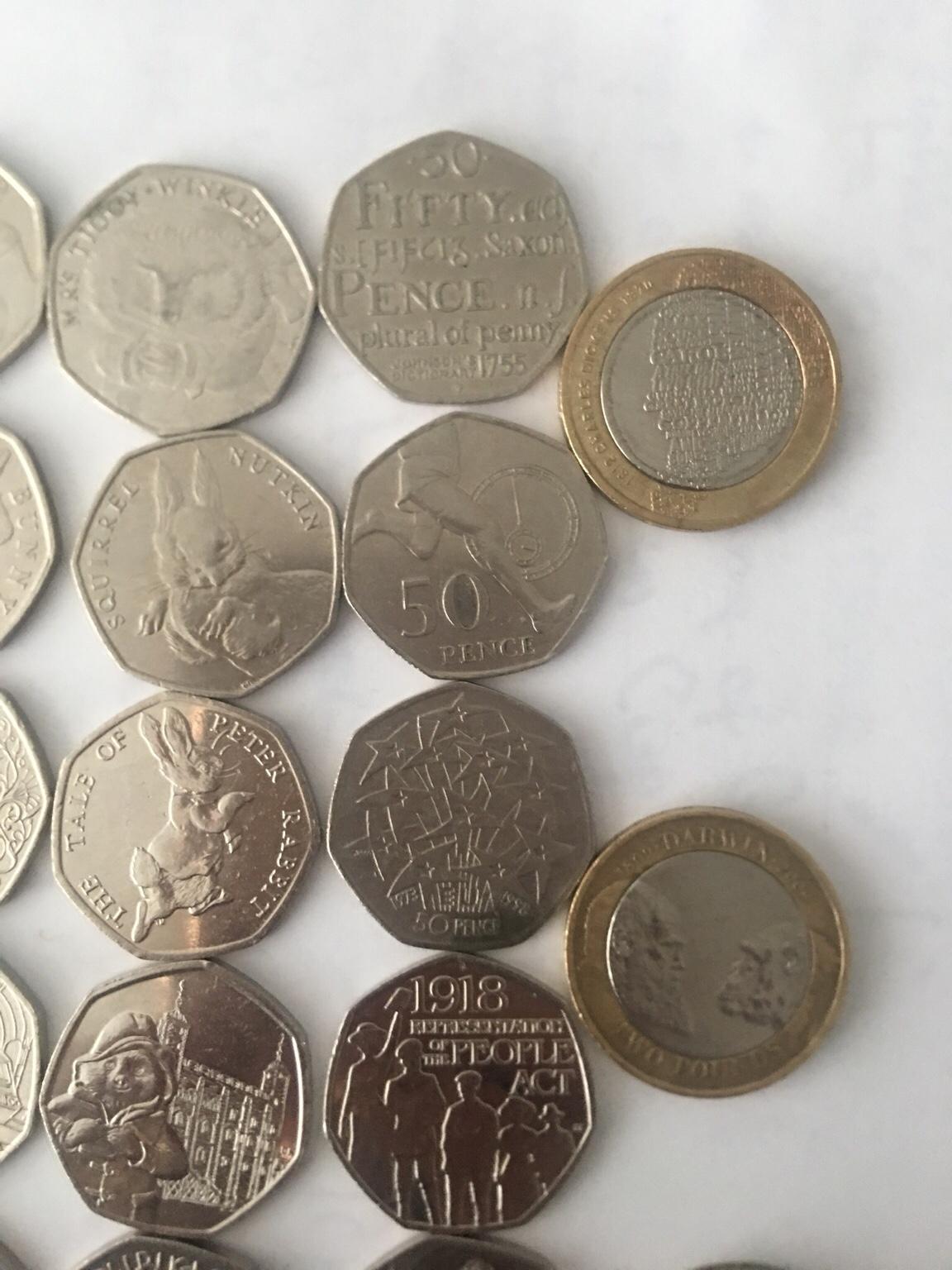 50p & £2 pound coins Paddington Peter rabbit in FY4 Moss für gratis zum ...
