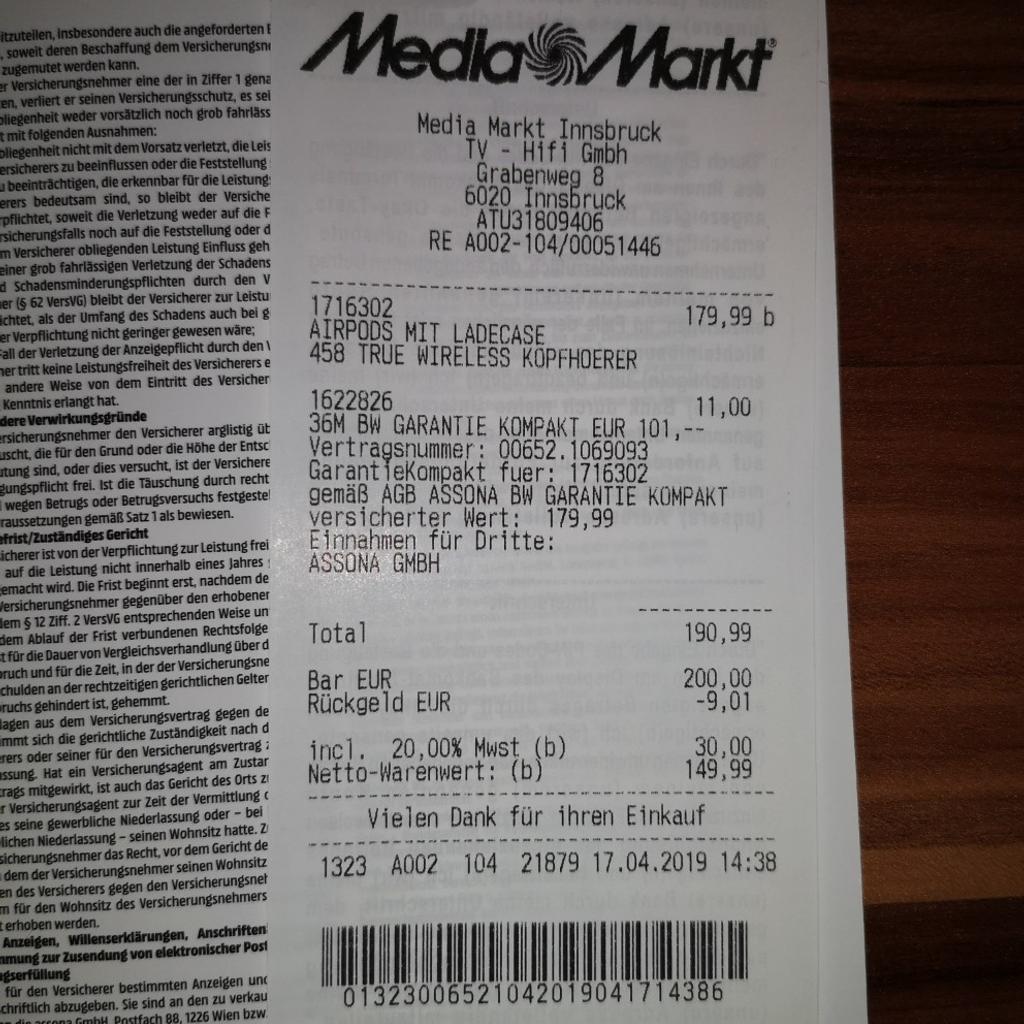 Media Markt Rechnung 2