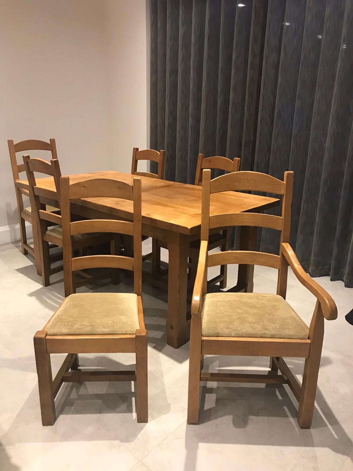 John Lewis Bergerac Solid Oak Table & Chairs in SG13 East Hertfordshire ...