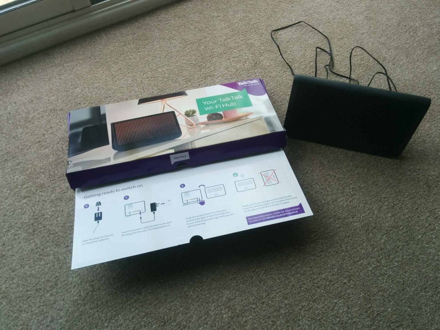 Super hub - talktalk in B77 Tamworth for £15.00 for sale | Shpock
