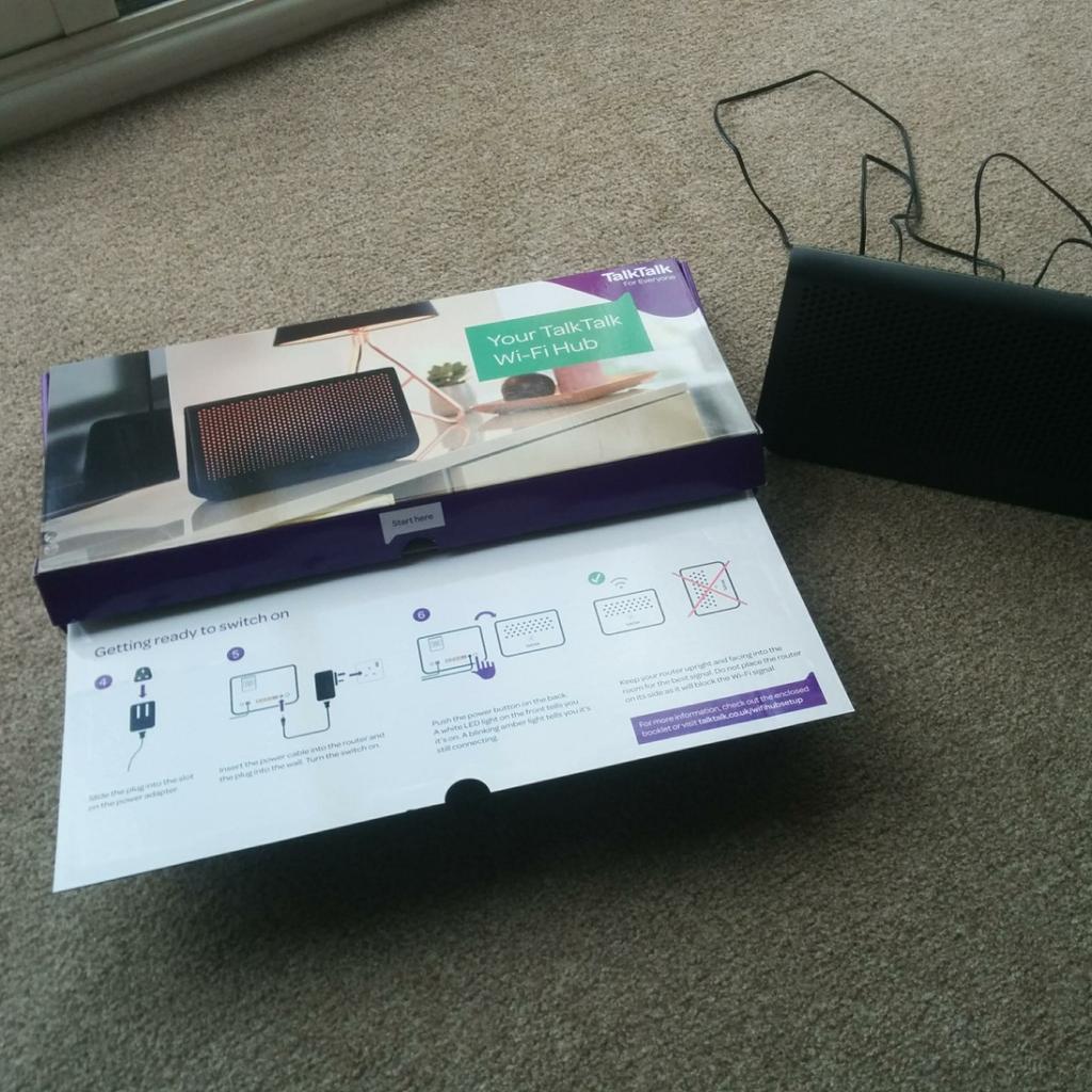 Super hub - talktalk in B77 Tamworth for £15.00 for sale | Shpock