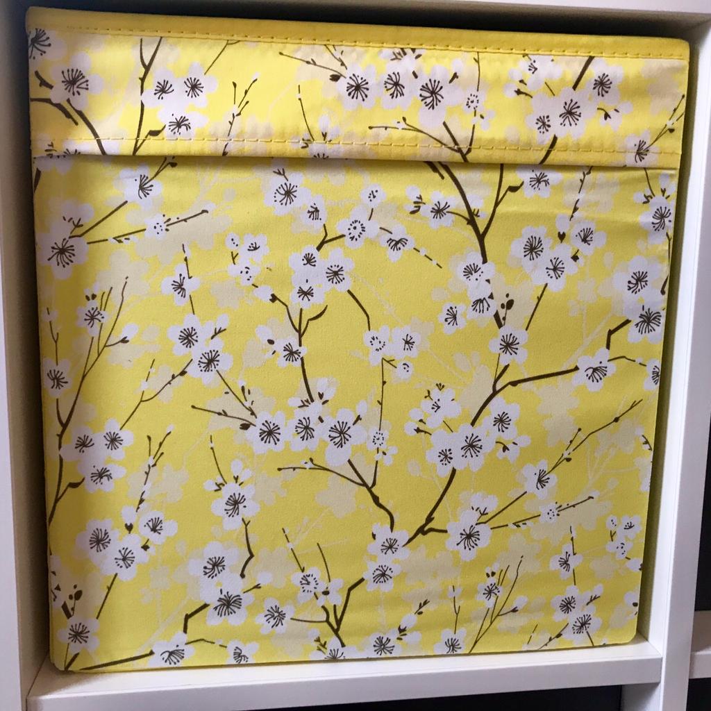 Ikea Yellow Floral Drona storage box x 4 in CW8 Cuddington für 10,00 ...