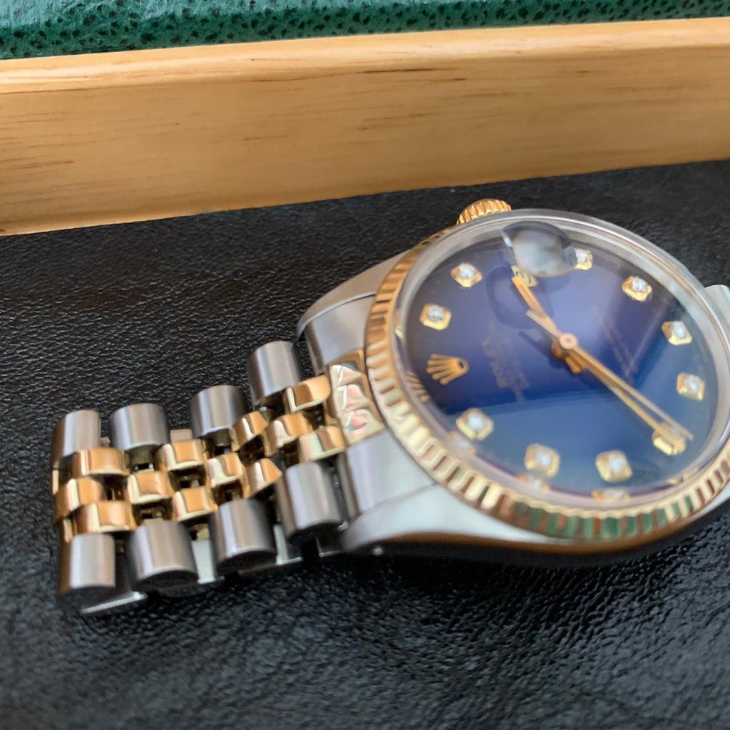 Rolex Datejust Bi-Gold W/Vignette Diamond Dia in B74 Birmingham for £ ...