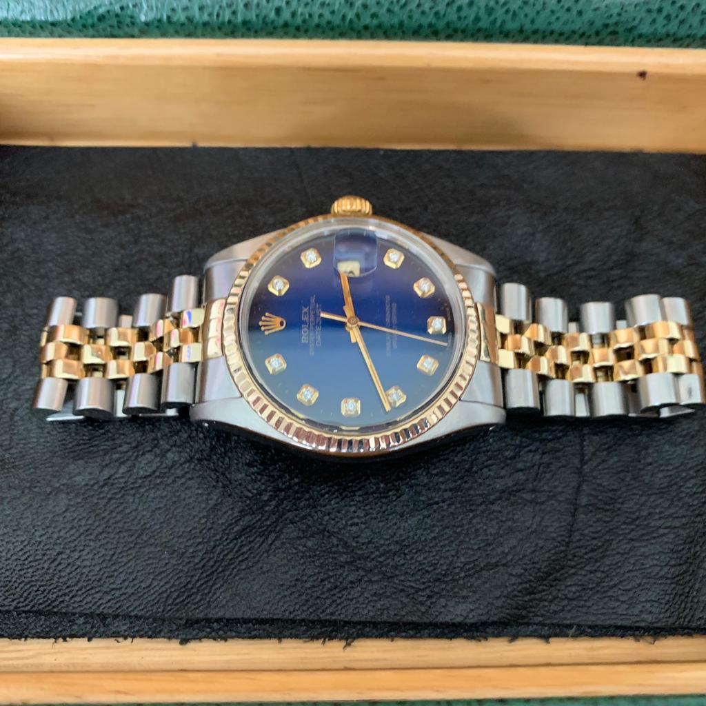 Rolex Datejust Bi-Gold W/Vignette Diamond Dia in B74 Birmingham for £ ...