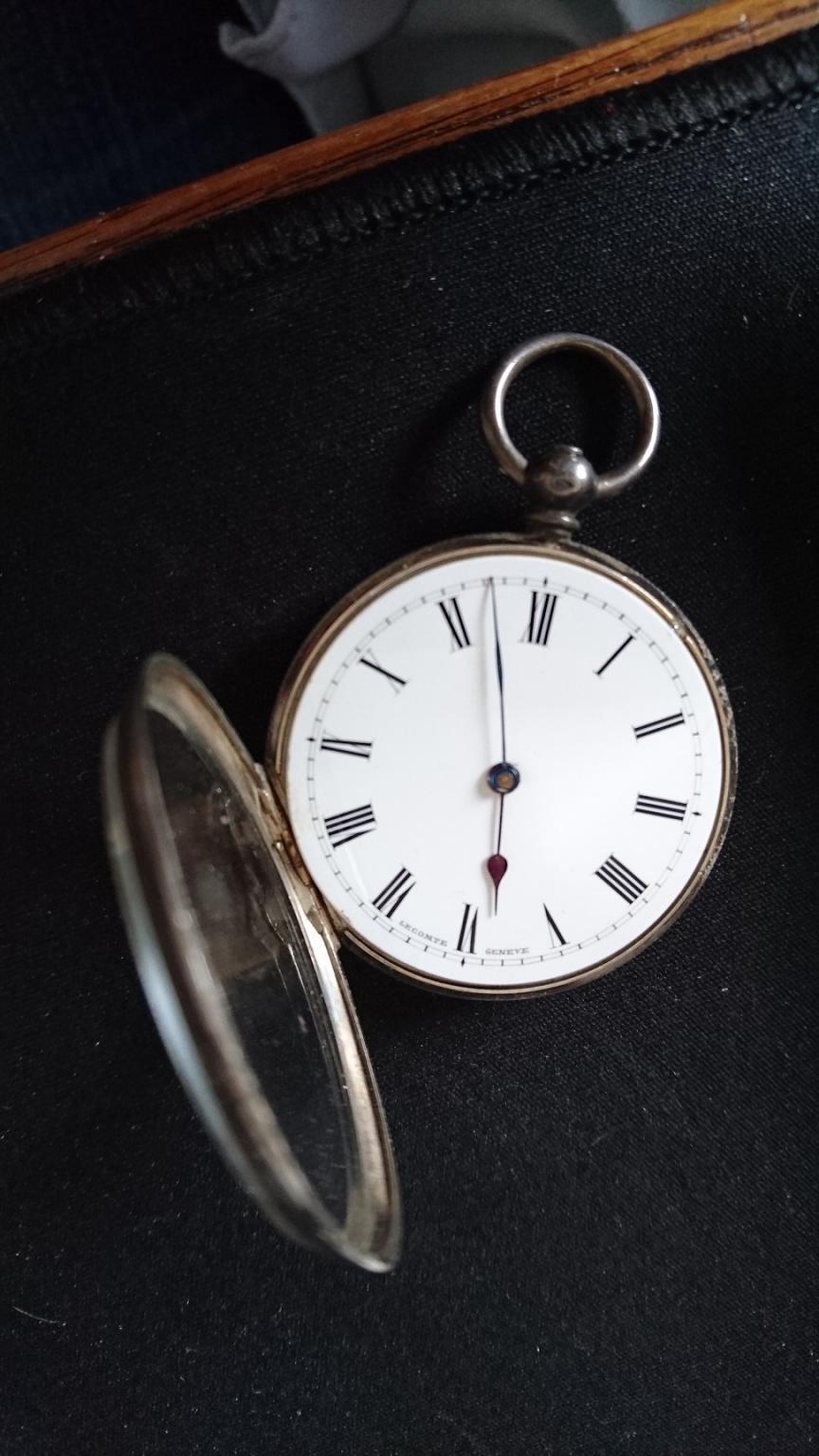 HERREN TASCHENUHR LECOMTE GENEVE SILBER in für 145,00 € zum Verkauf ...