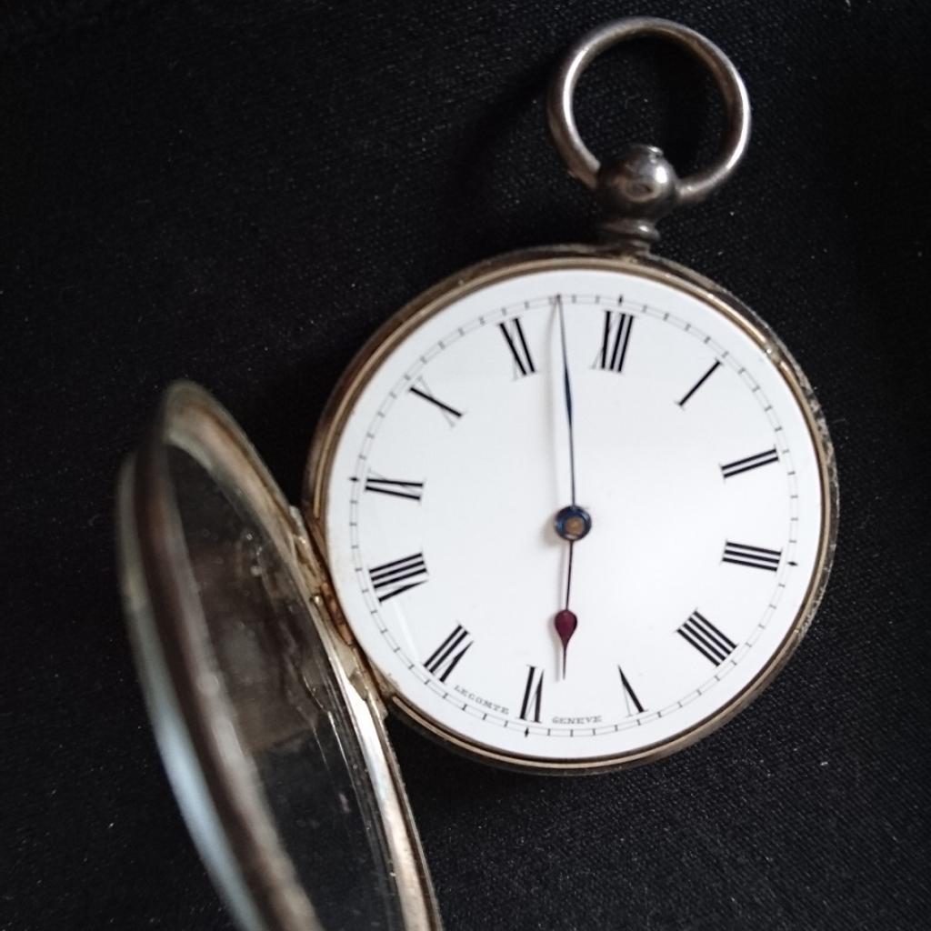 HERREN TASCHENUHR LECOMTE GENEVE SILBER in für 145,00 € zum Verkauf ...