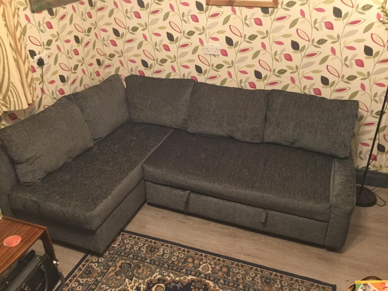 ikea grey corner pull out bed sofa relisted in LL18 Rhuddlan für 310,00 ...