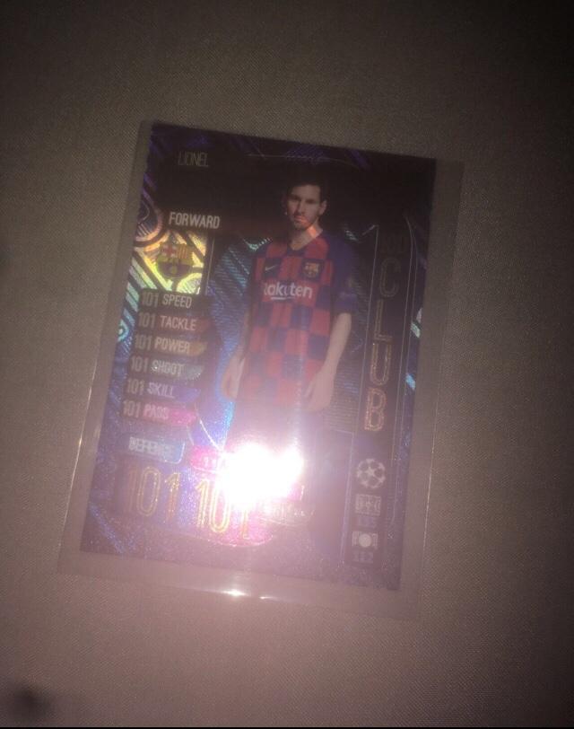 RAREST MATCH ATTAC CARD LIONEL MESSI 101 CLUB in NG11 Nottingham für 15 ...