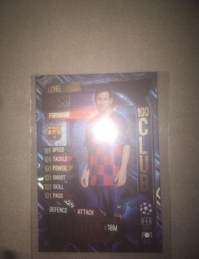 RAREST MATCH ATTAC CARD LIONEL MESSI 101 CLUB in NG11 Nottingham für 15 ...
