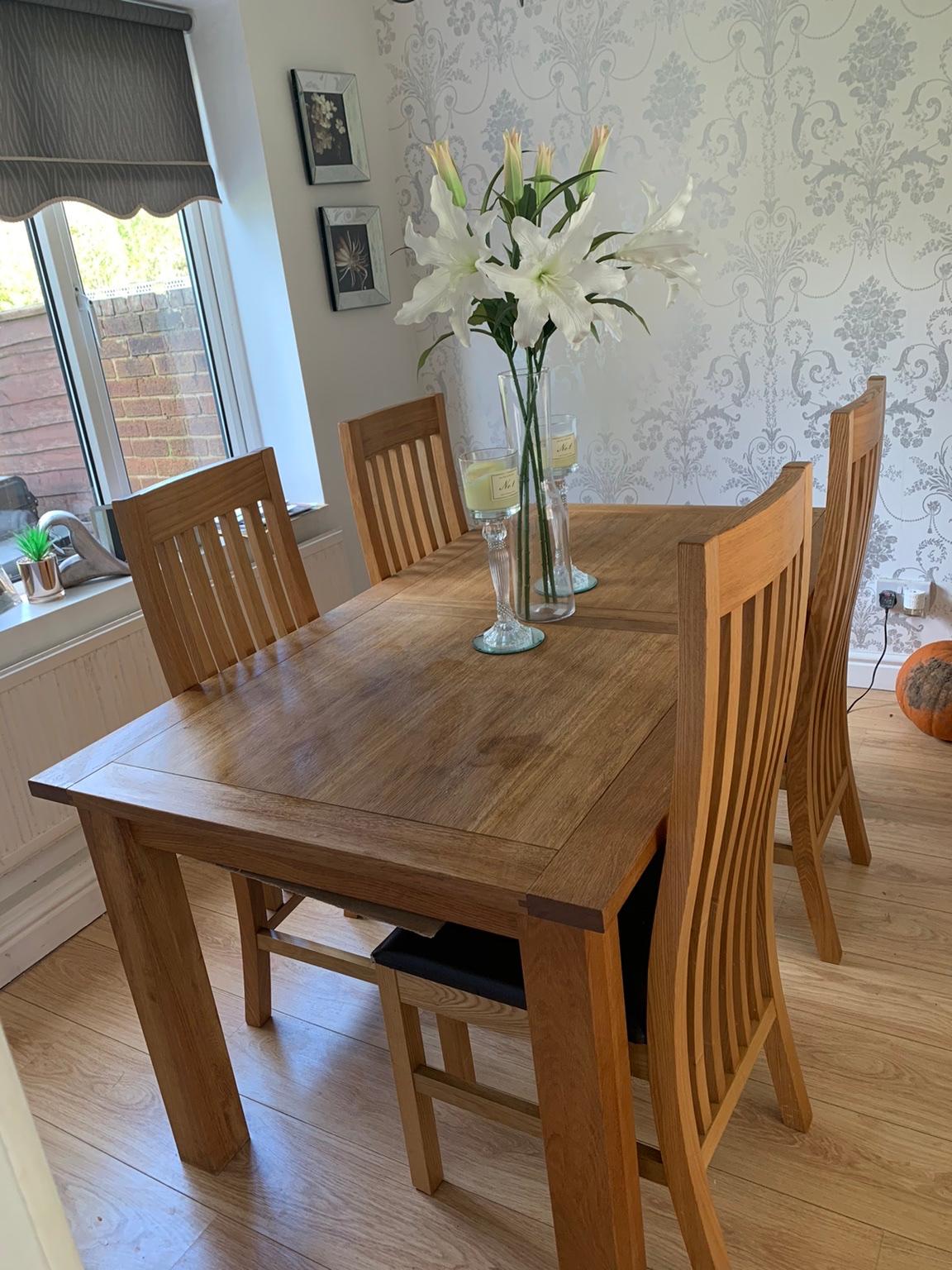 NEXT CAMBRIDGE OAK TABLE AT CHAIRS in Wigan for £200.00 for sale | Shpock