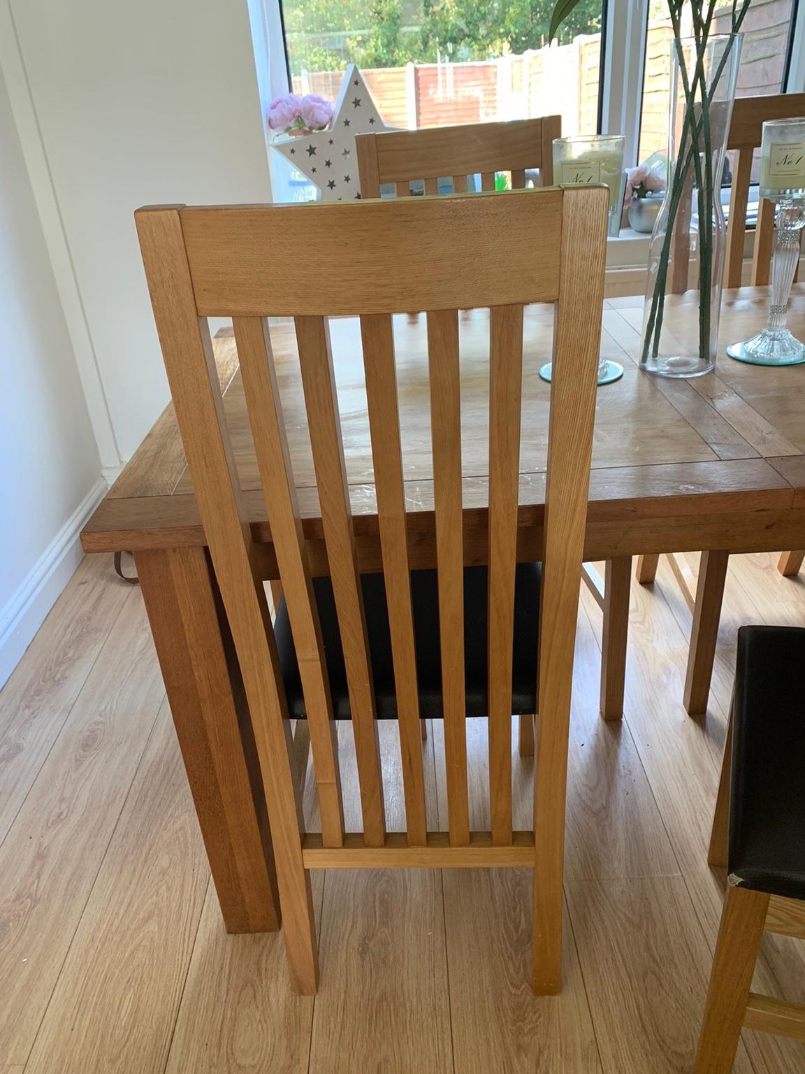 NEXT CAMBRIDGE OAK TABLE AT CHAIRS in Wigan for £200.00 for sale | Shpock