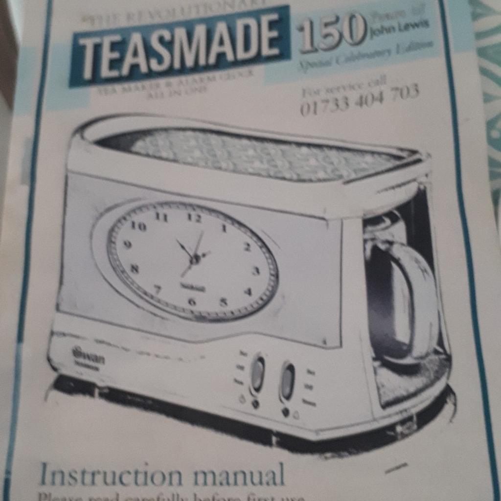 Swan Teasmade - John Lewis 150yr Special Ed. in E4 London für £ 20,00 ...