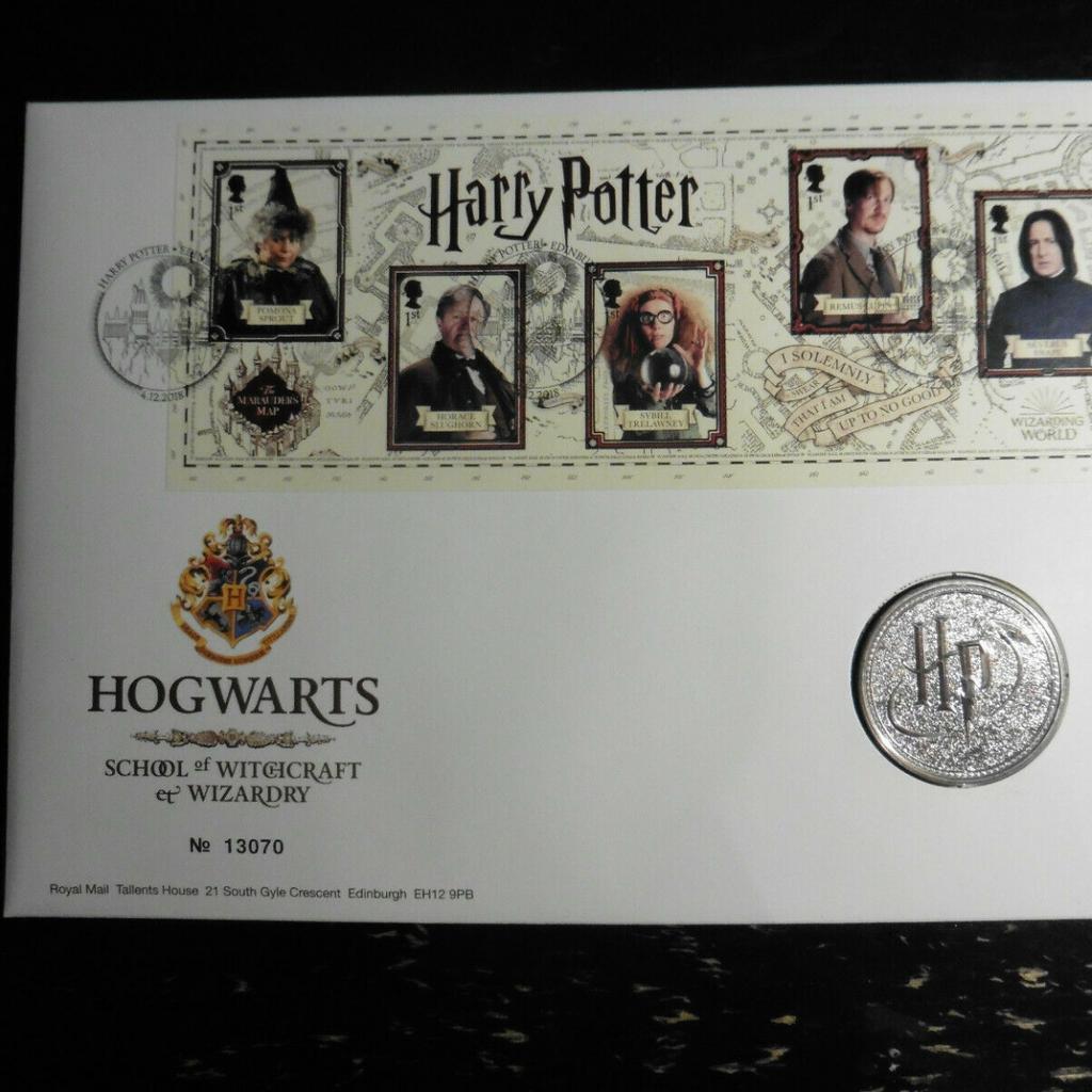 harry potter stamps and silver proof medal in WV1 Wolverhampton für £ ...