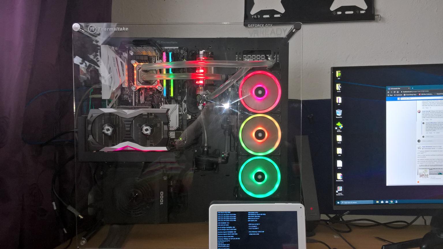 Custom liquid Cooled Wall mountable Gaming Pc in TF7 Madeley für 950,00 ...