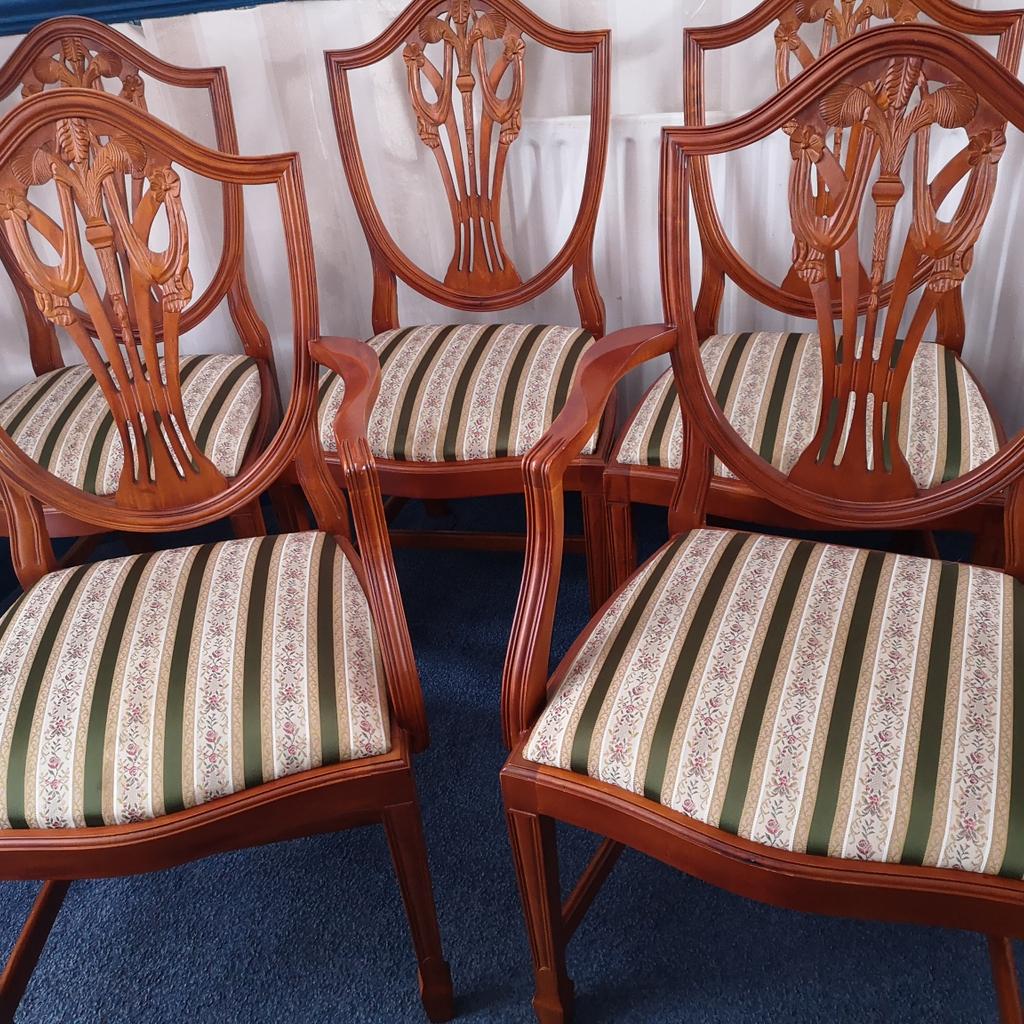 SIX REPRODUCTION HEPPLEWHITE CHAIRS in CV6 Coventry for £85.00 for sale ...
