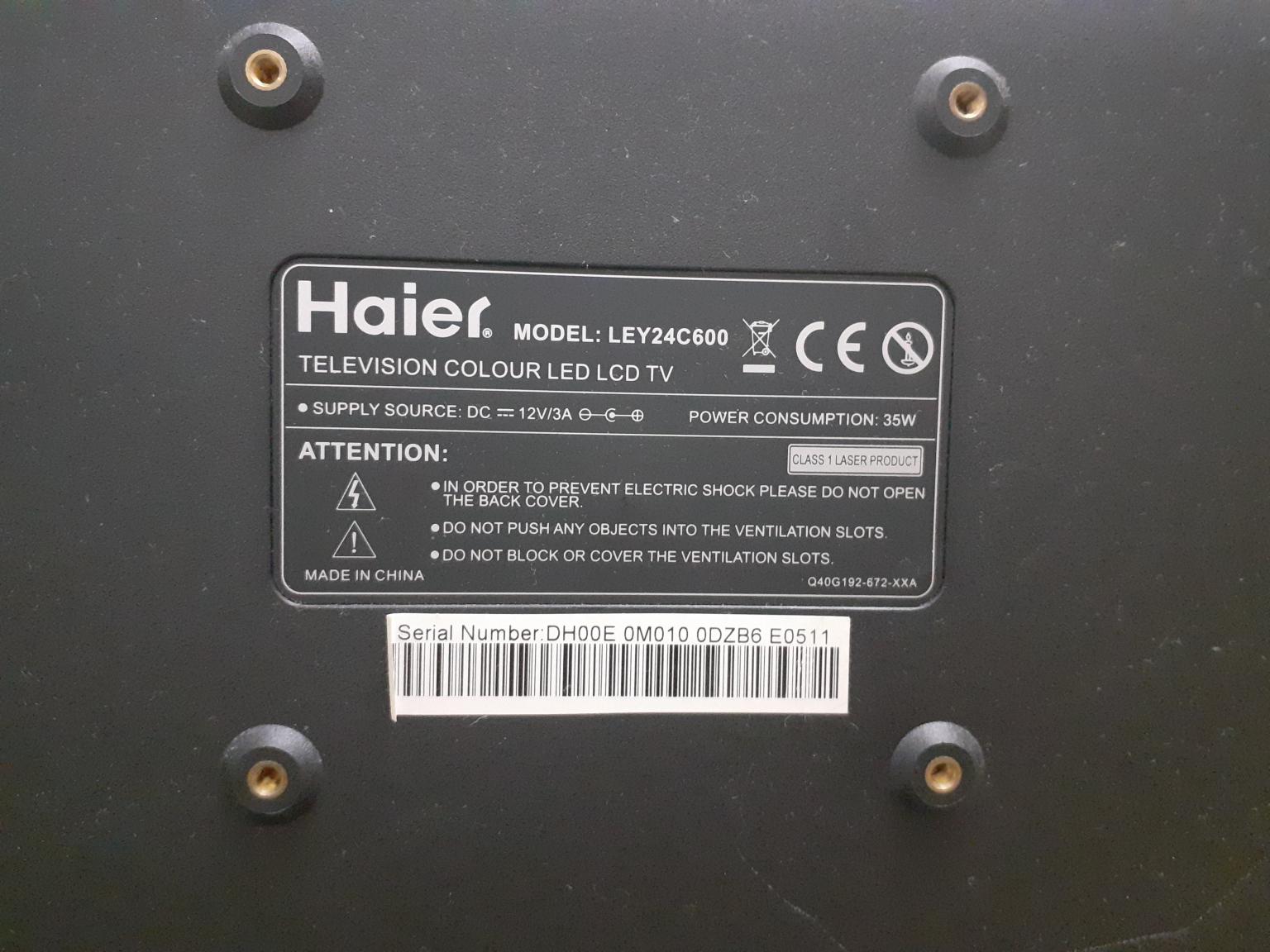 Haier 24" LCD TV / DVD Combi in MK14 Keynes für 30,00 £ zum Verkauf ...