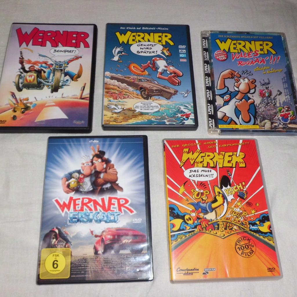 Werner - 5 DVDs (Teil 1-5) Komplett! in 51545 Waldbröl für 14,00 € zum ...