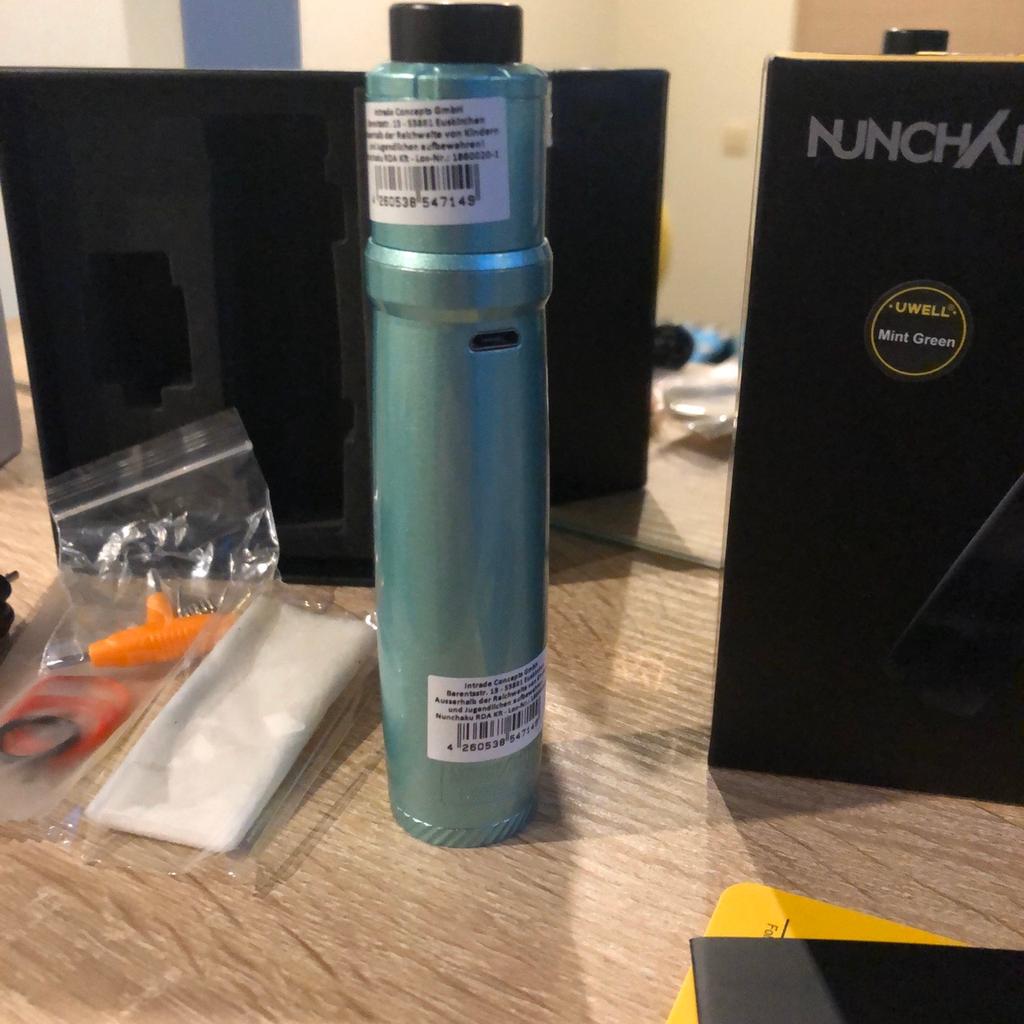 Uwell Nunchaku RDA Kit Mint Grün NEU in 4728 Kelmis für 30,00 € zum ...