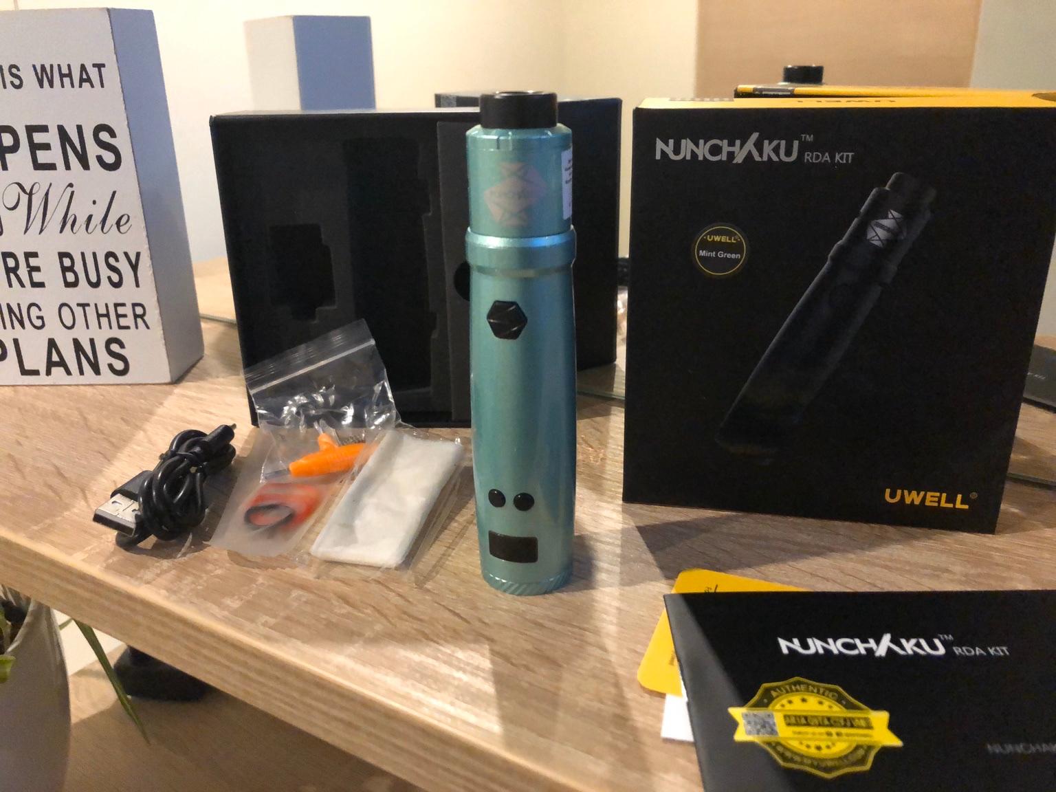 Uwell Nunchaku RDA Kit Mint Grün NEU in 4728 Kelmis für 30,00 € zum ...