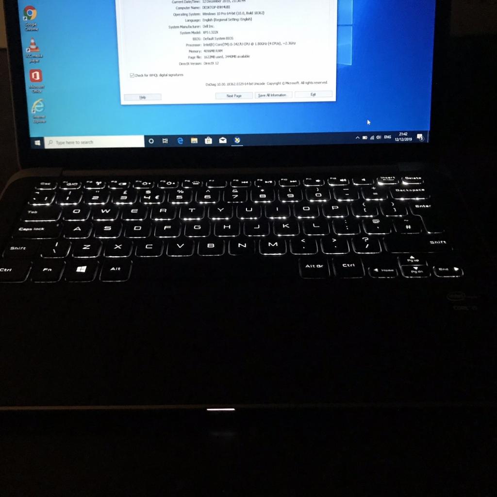 Dell XPS i5 Laptop SSD Windows 10 M/Office in London Borough of Bexley ...