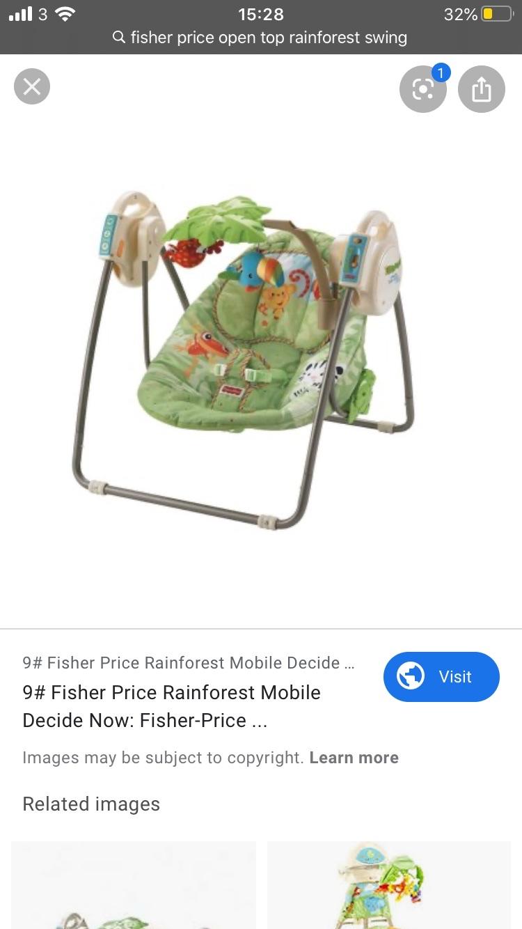 Fisher price open top swing seat in Rotherham für gratis zum Verkauf ...