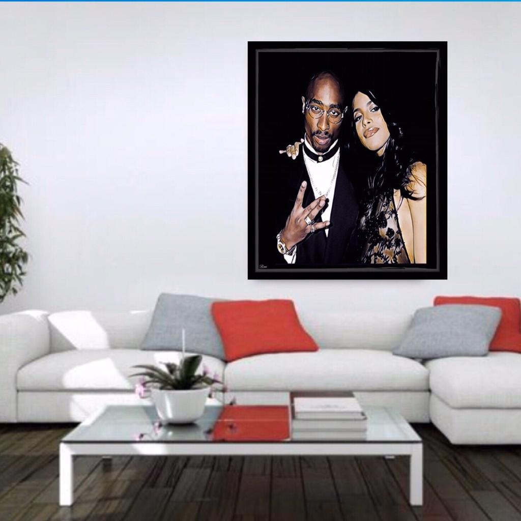 Tupac and Aaliyah canvas wall decor in L8 Liverpool for £47.50 for sale ...