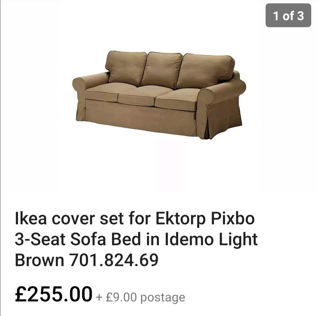Ikea Ektorp Pixbo 3 Seat Sofa Bed Cover at Jessica Dell blog