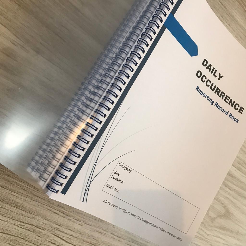 Daily Occurrence Record Securtiy books 120pg in Frome St Quintin für 12 ...