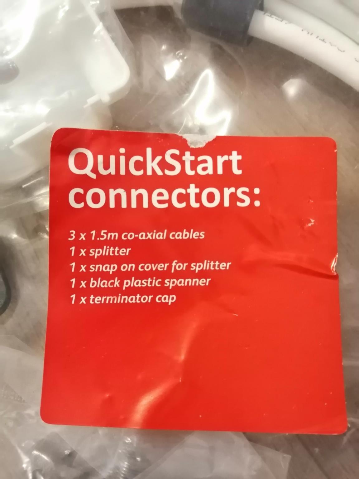 VIRGIN MEDIA QUICKSTART CONNECTORS in GL1 Gloucester für 20,00 £ zum ...