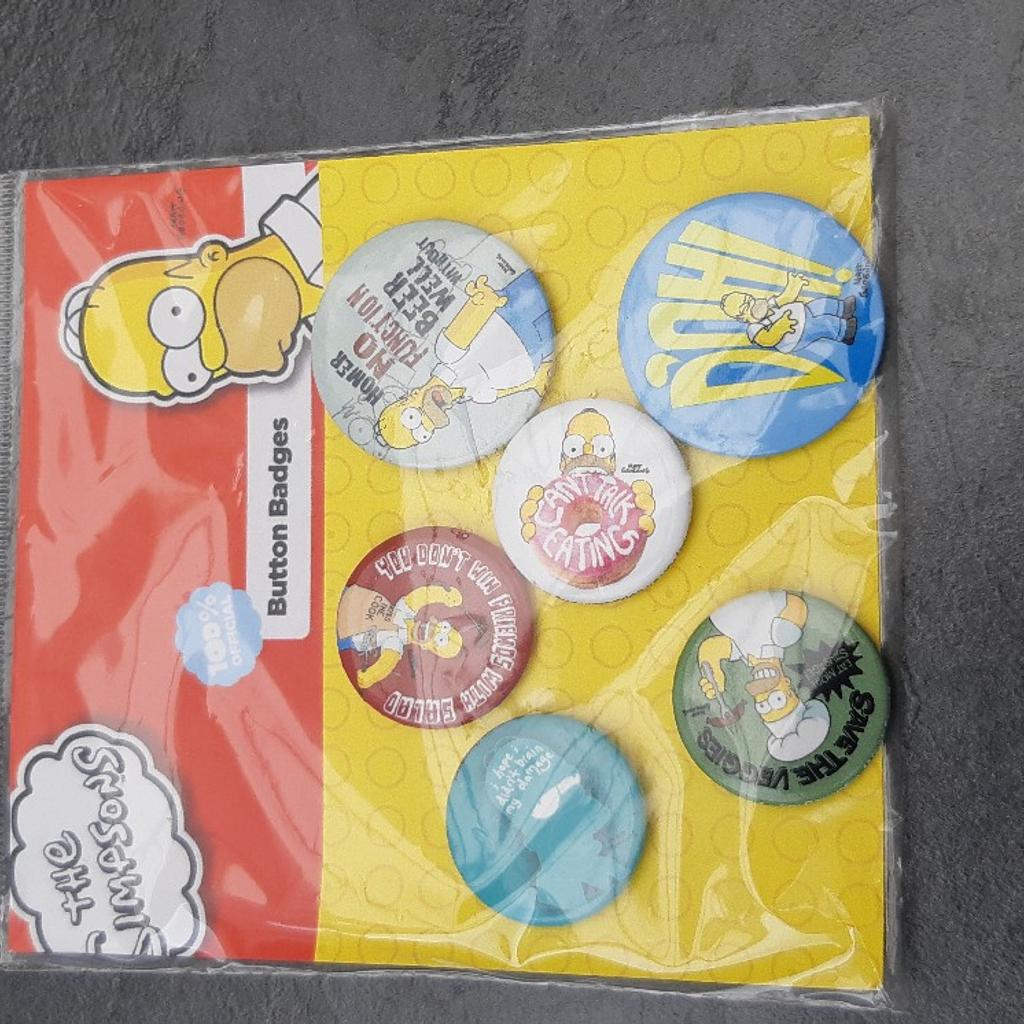 Simpsons button badges in B69 Sandwell für £ 2,00 zum Verkauf | Shpock AT