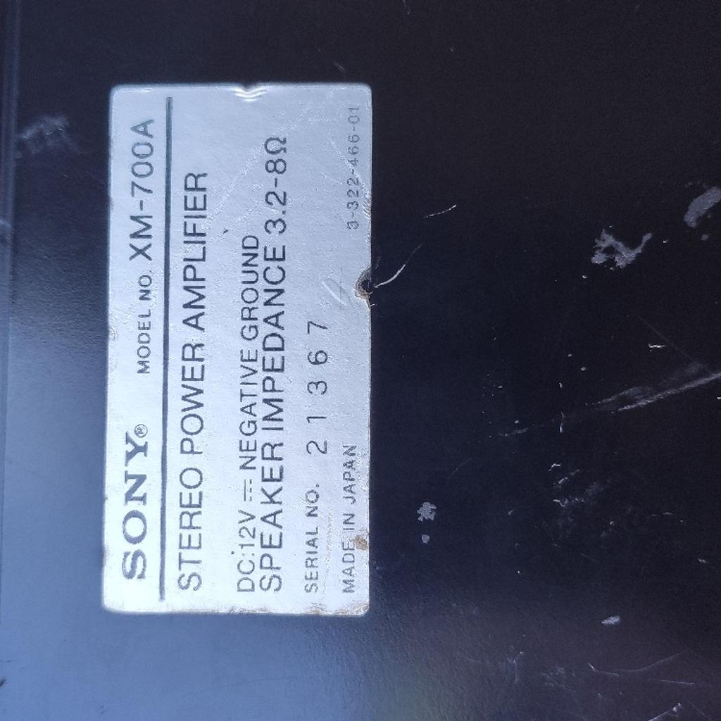 Ampli Sony xm-700 a made in Japan in 17021 Alassio für 60,00 € zum ...
