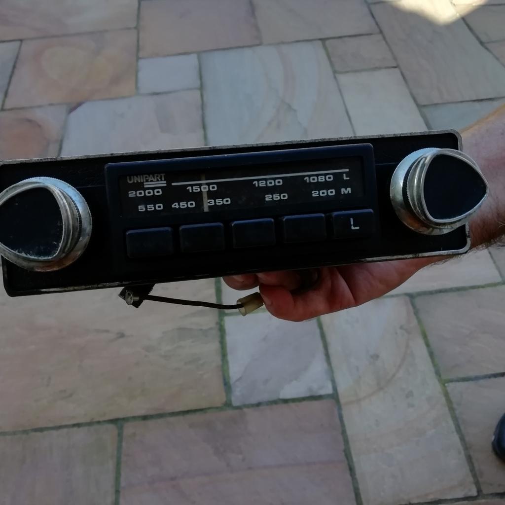 Vintage Unipart push button car radio. in DE55 Valley for £10.00 for ...