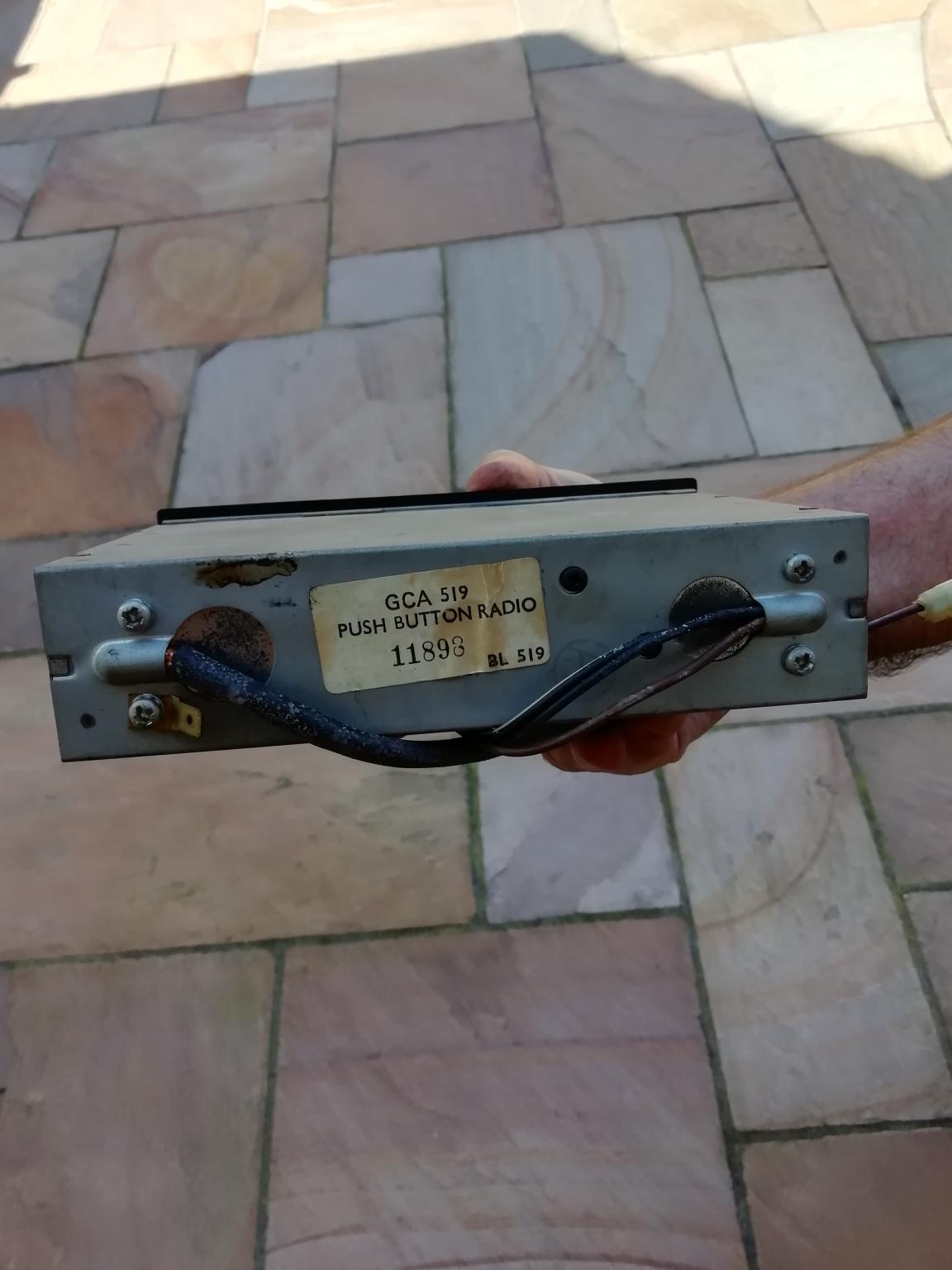 Vintage Unipart push button car radio. in DE55 Valley for £10.00 for ...