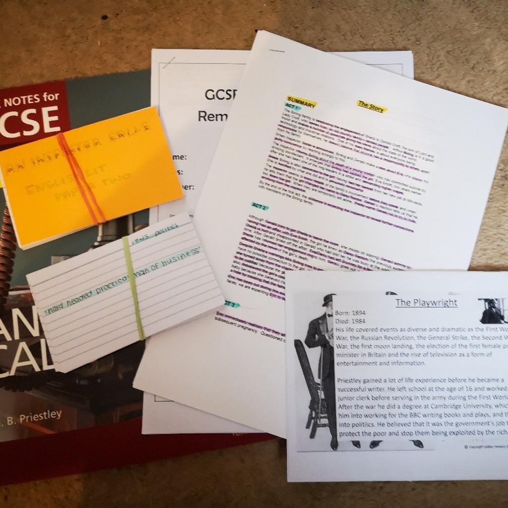 GCSE An Inspector Calls in M14 Manchester für 7,00 £ zum Verkauf ...