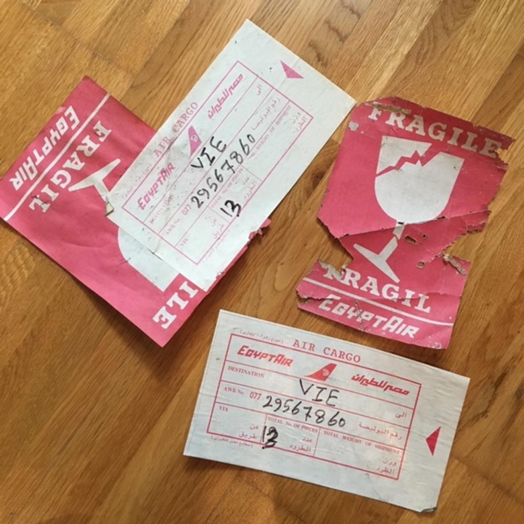 4 Vintage Original Air Cargo Aufkleber in 1220 KG Kagran for €10.00 for ...