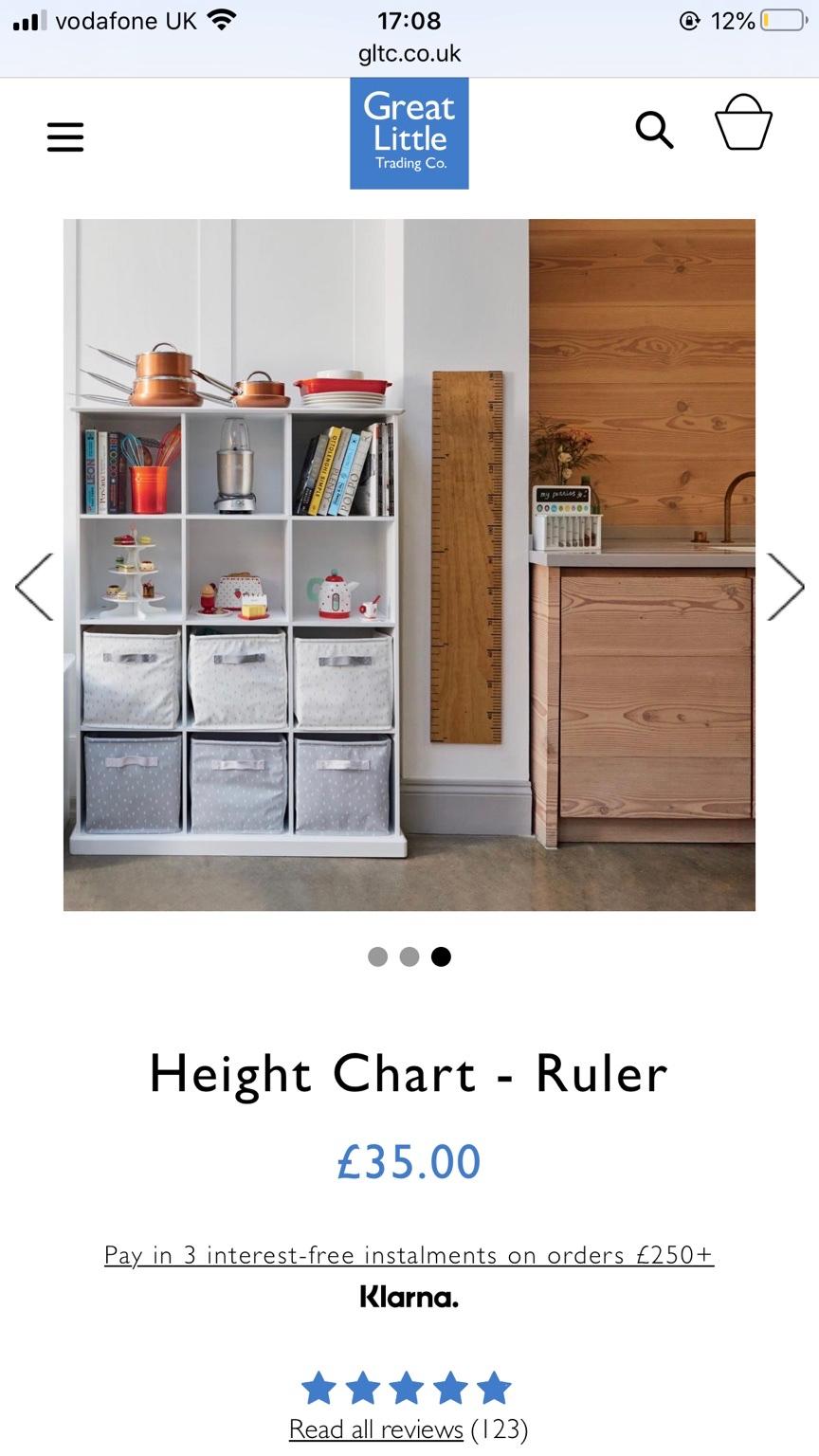 Wall mounted wooden height chart ruler in SM3 Sutton für 12,00 £ zum ...