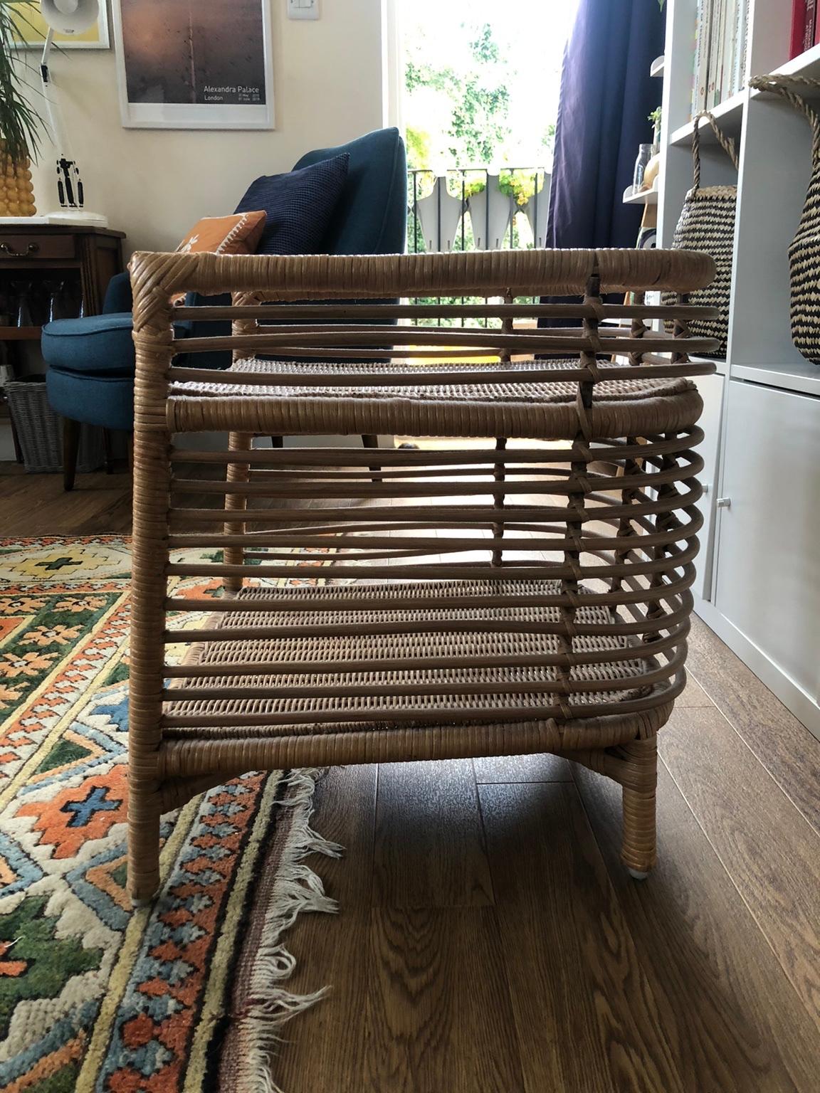 Habitat Nadia rattan/wicker bedside table in W3 London for £20.00 for ...