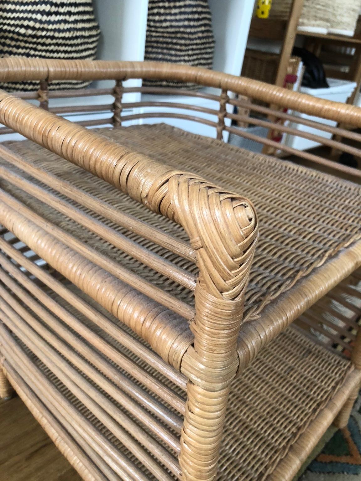 Habitat Nadia rattan/wicker bedside table in W3 London for £20.00 for ...