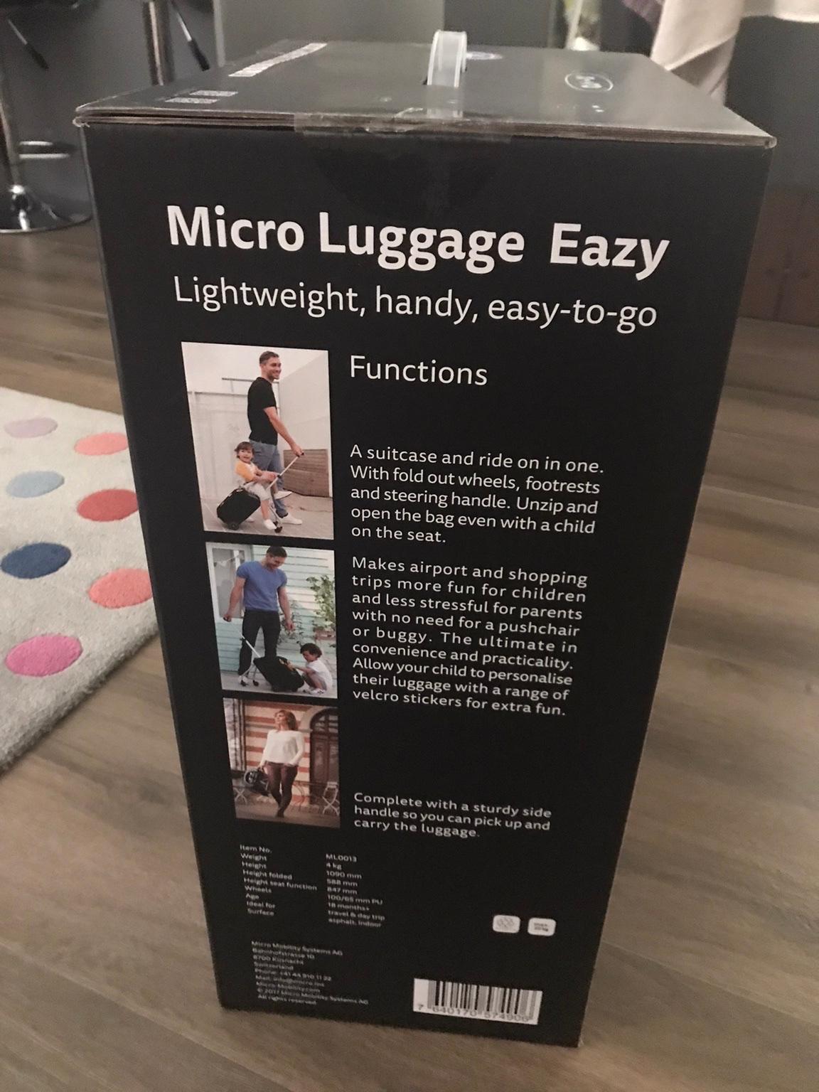 MICRO EAZY RIDE ON 3IN1 SUITCASE: BLACK in SK8 Stockport für £ 50,00 zum Verkauf | Shpock AT